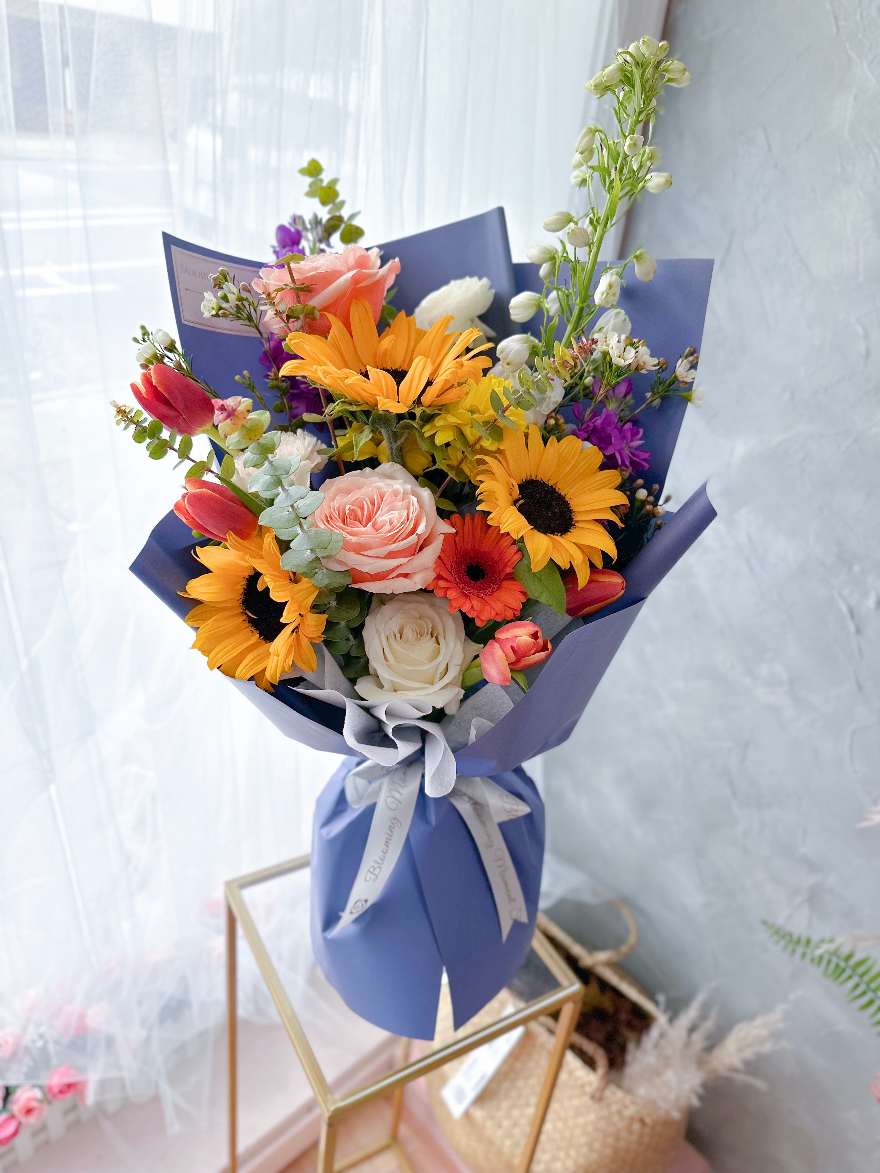 [FRESH FLOWER] Congrats celebrate cheerful bouquet – Blooming Moment ...